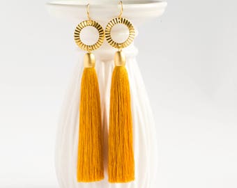 Tassel earrings | Etsy