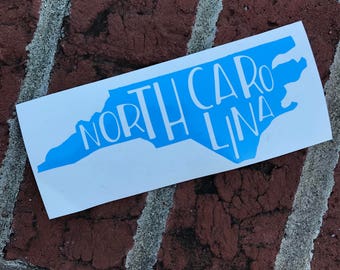 North carolina decal | Etsy