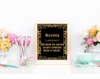 Open bar quote sign | Etsy