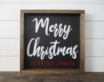 Funny christmas sign | Etsy