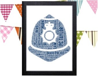 Police word art | Etsy