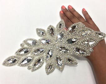 Crystal applique | Etsy