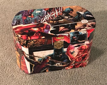 Decoupage Comic Book Storage Box