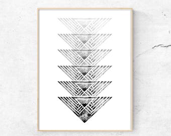 Printable modern art | Etsy