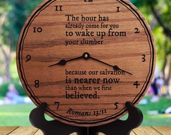 Bible verse clock | Etsy