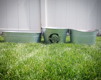 Galvanized tub | Etsy