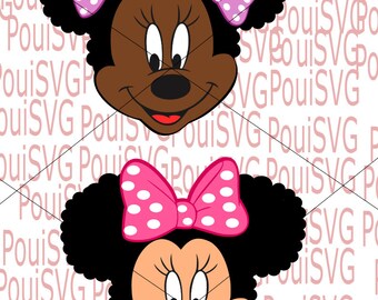 African american print afro puffs print little black girls