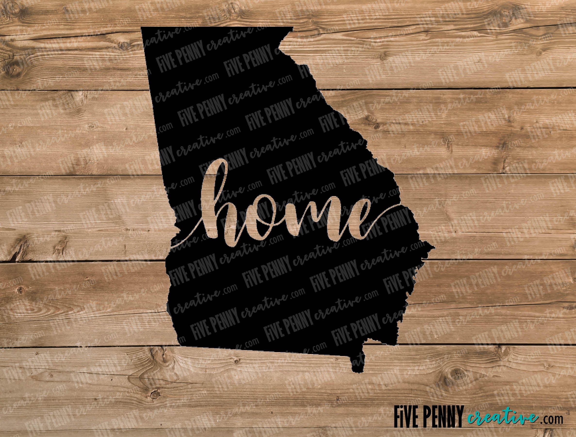Georgia Home State SVG PNG EPS Cricut Silhouette cutting