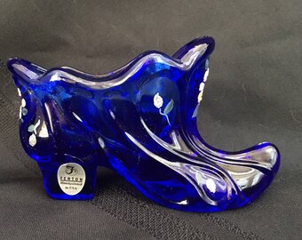 Fenton glass shoe | Etsy
