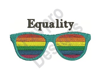 LGBT machine embroidery design. Fun LGBT embroidery filled