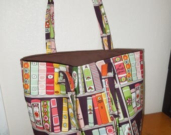 Book tote bag | Etsy