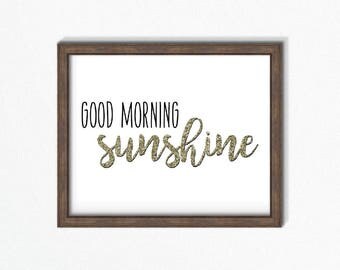 Good morning print | Etsy