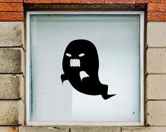 Halloween Garage Door Decor Haunted House Removable Wall Decal