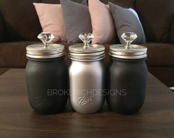 Mason jar knobs | Etsy