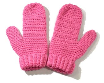 Pink mittens | Etsy