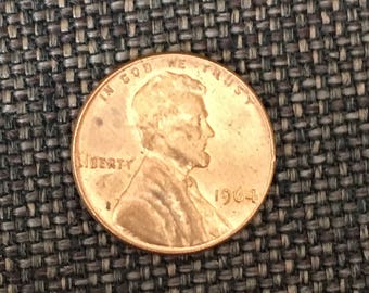 Penny For Your Thoughts Ring One Cent US Coin Lincoln