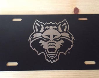 Wolf license plate | Etsy