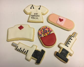 Nurse cookies | Etsy