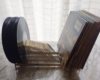 Vinyl record holder | Etsy