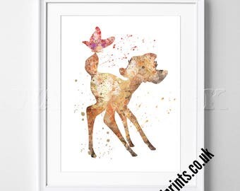 Bambi print | Etsy