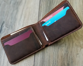 Leather wallet | Etsy