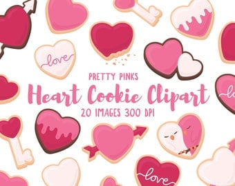 Heart cookie clipart | Etsy