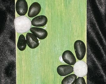 Pebble art flowers | Etsy