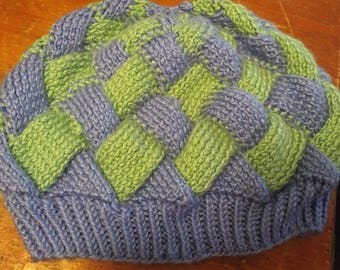 Entrelac hat | Etsy