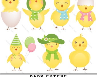 Chick clip art | Etsy