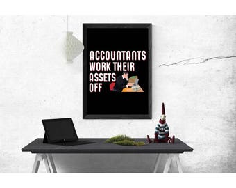 Accountant wall art | Etsy