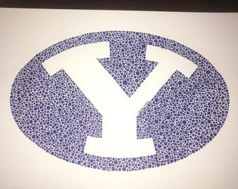 Byu logo | Etsy