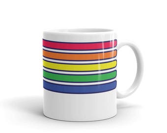 Rainbow mug | Etsy