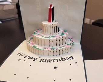 3d birthday card | Etsy
