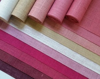 Pink burlap | Etsy