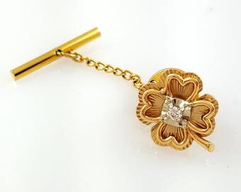 Clover lapel pin | Etsy