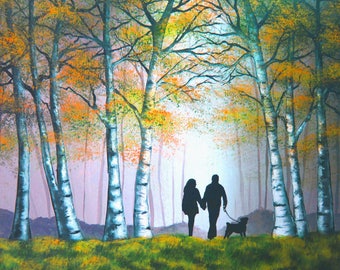 Large tree painting | Etsy