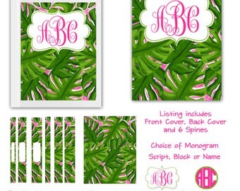 Monogrammed binder | Etsy