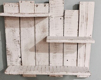 Reclaimed wood shelf | Etsy