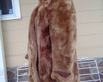 Mouton fur coat | Etsy