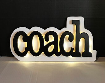 Basketball Coach Sign Coach Canvas Wrap Sign Coach Gift