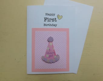 First birthday card | Etsy
