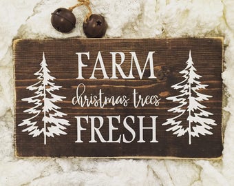 Tree farm sign | Etsy