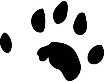 Cat paw decal | Etsy