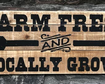 Farm fresh sign | Etsy