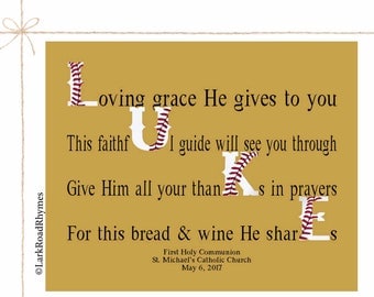 Communion poem | Etsy