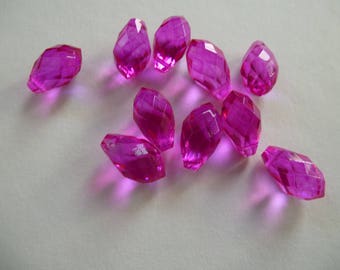 Hot pink crystals | Etsy