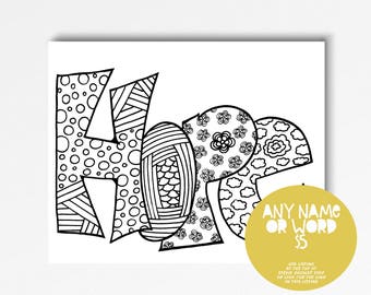 Hope coloring page | Etsy