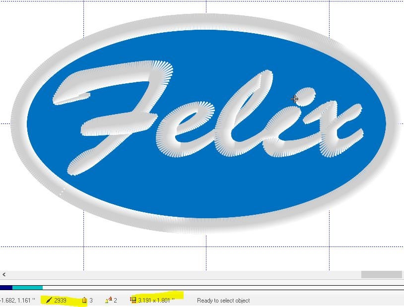 Fix it Felix Name Bandage Embroidery FILE Size 3.1inches
