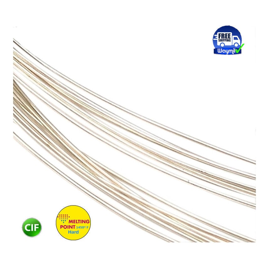 Silver Solder Wire Medium 1275F 1/4 Oz Soldering 5' 20ga