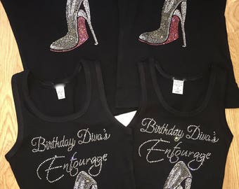 BIRTHDAY ENTOURAGE™ shirts . Adult girl birthday by BirthdaySquad